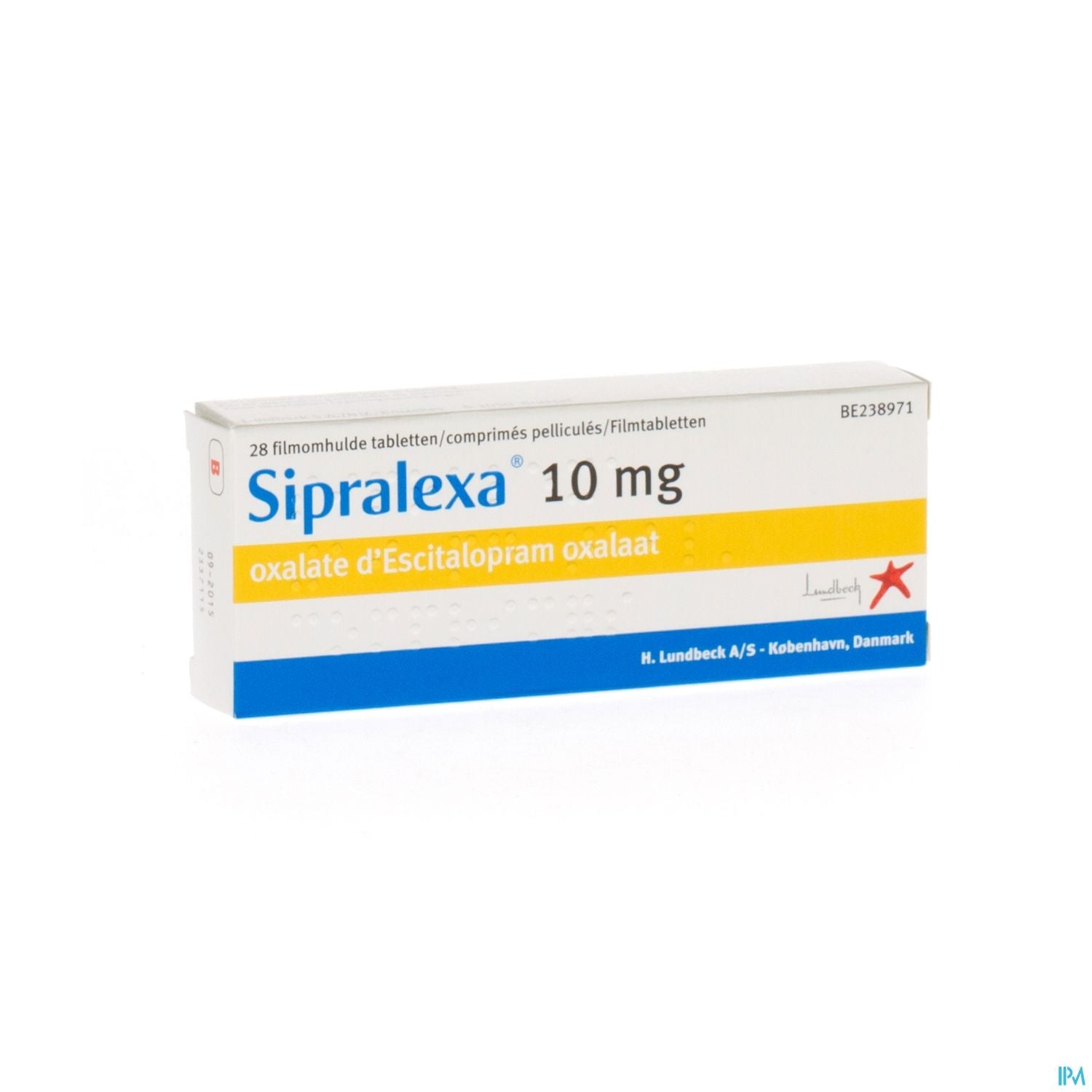 Sipralexa 10mg | 28 tabletten | Antidepressivum – BENU