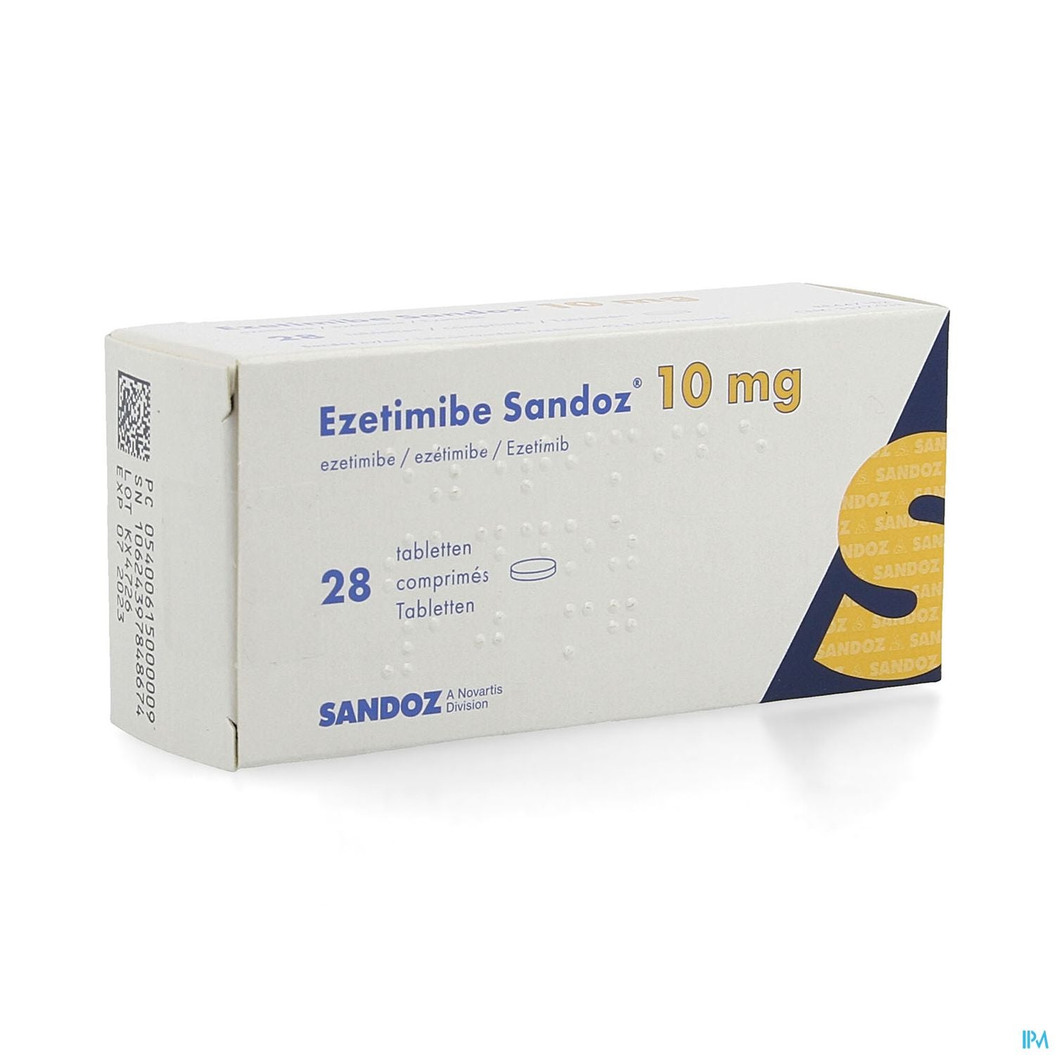 Ezetimibe Sandoz 10mg | 28 tabletten | Cholesterolverlager – BENU