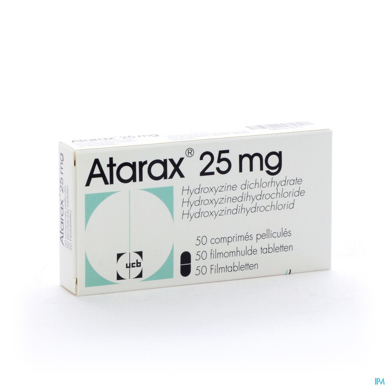 Atarax 25mg | 50 filmomhulde tabletten | Allergie en angst – BENU
