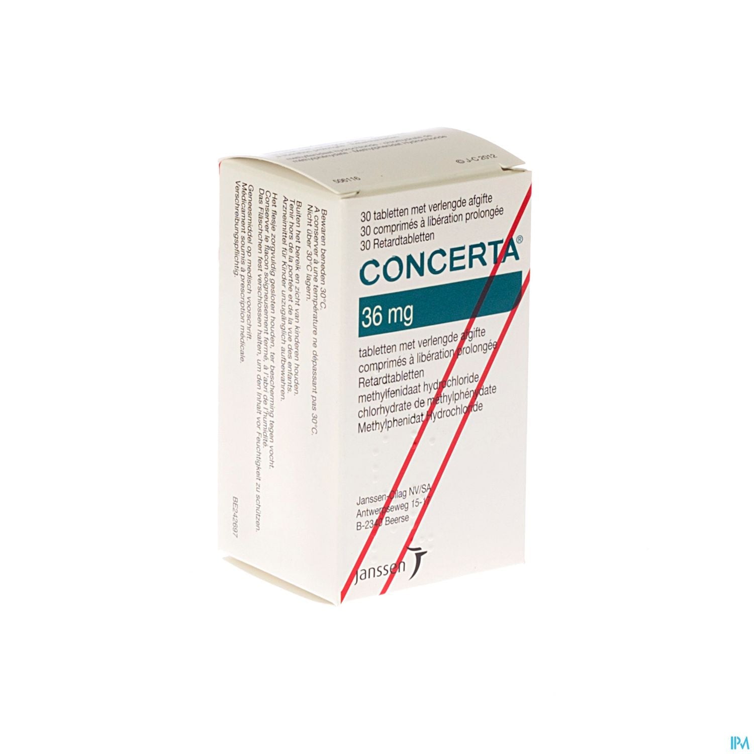 Concerta 36 mg | 30 tabletten verlengde werking | ADHD medicatie – BENU