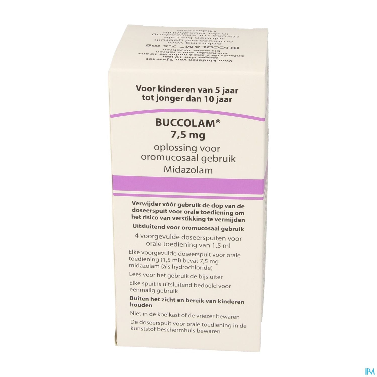 Buccolam 7,5mg | 4 voorgevulde spuiten 1,5ml | Anticonvulsivum – BENU