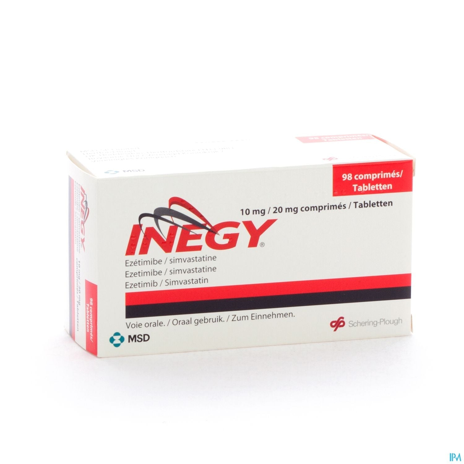 Inegy 10/20mg | 98 tabletten | Cholesterolverlager – BENU