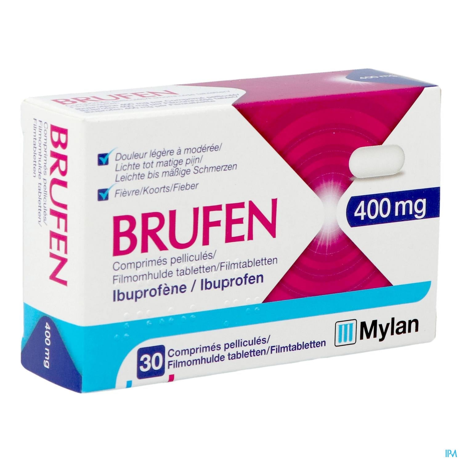 Brufen 400mg | 30 filmomhulde tabletten | Pijnstiller – BENU