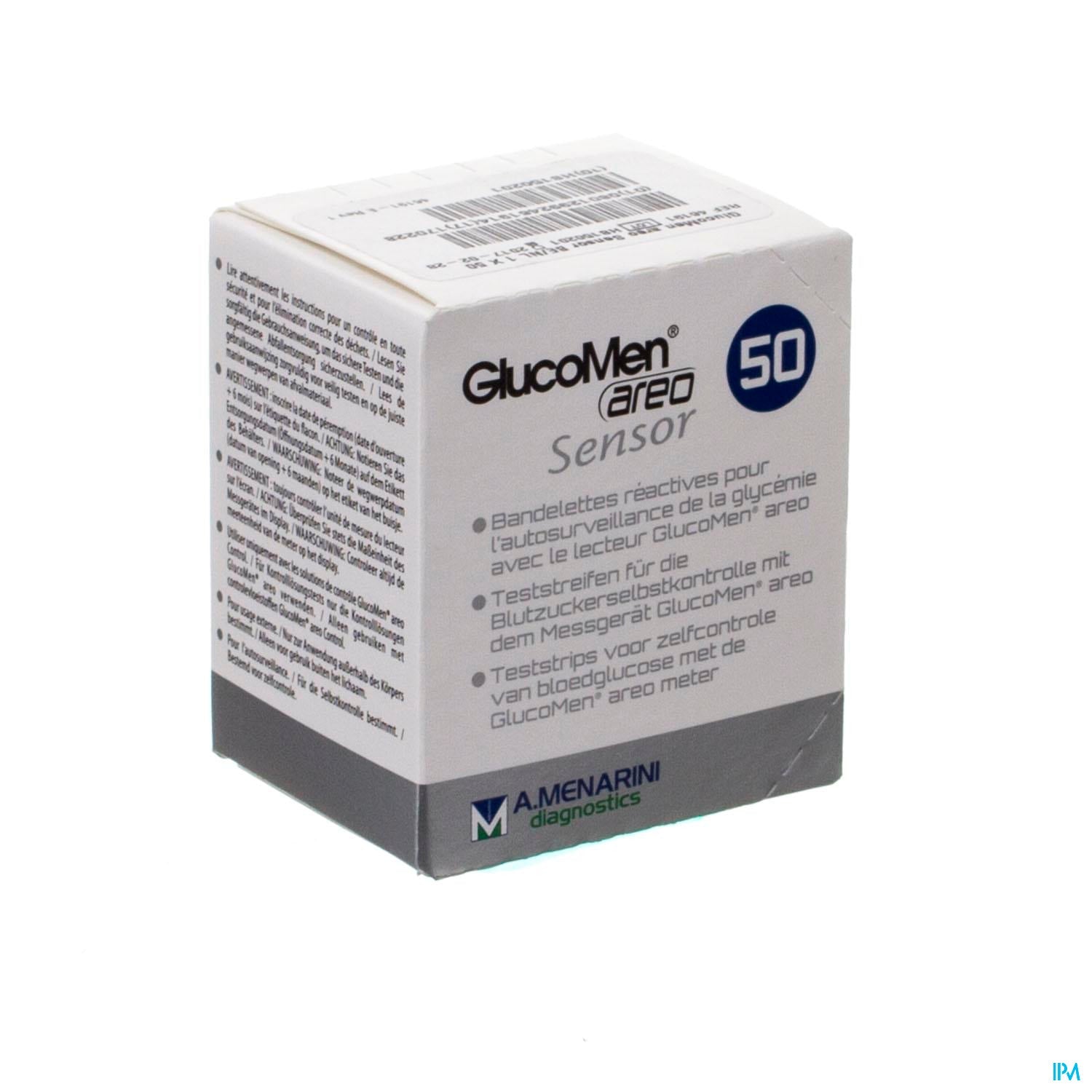 Glucomen Areo Sensor Teststrips 50 stuks | Bloedglucose – BENU