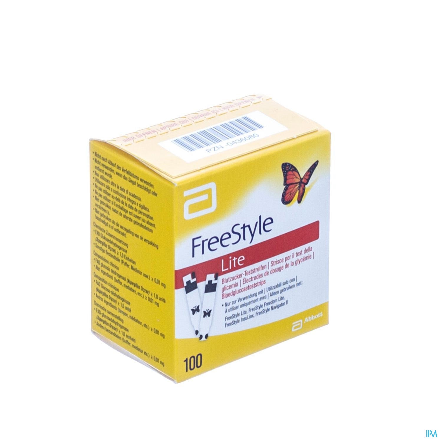 FreeStyle Lite | 100 teststrips | Bloedglucosemeting diabetes – BENU