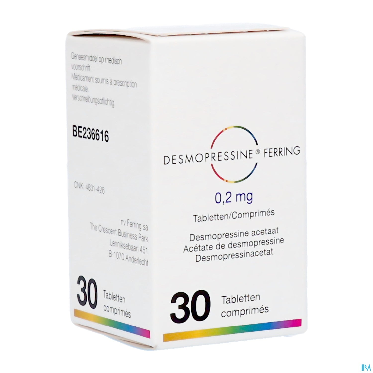 Desmopressine Ferring Tabl 30 X 0,2mg – BENU