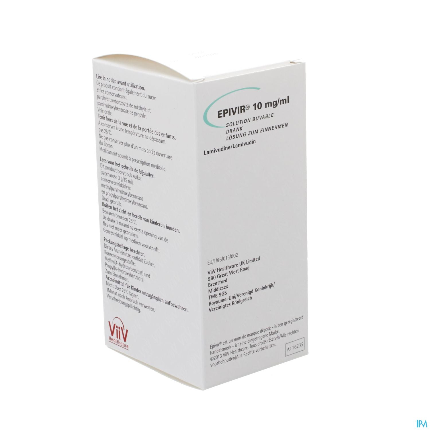 Epivir Sol Per Os 240ml 10mg/ml – BENU