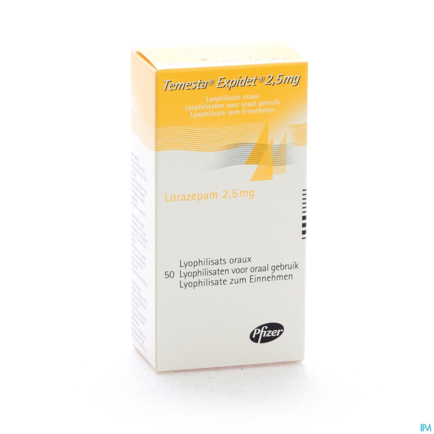 Temesta Expidet 2,5mg | 50 smelttabletten | Angst en slaapmiddel – BENU