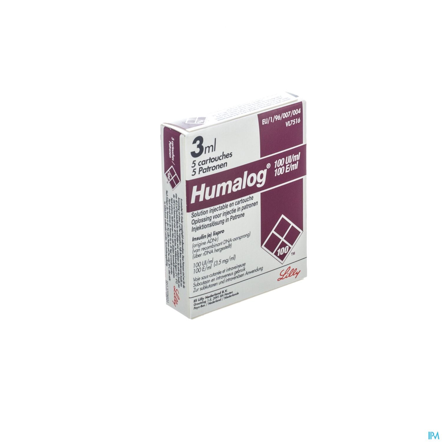 Humalog Penfill 100U/ml | 5x3ml patronen | Insuline bij Diabetes – BENU