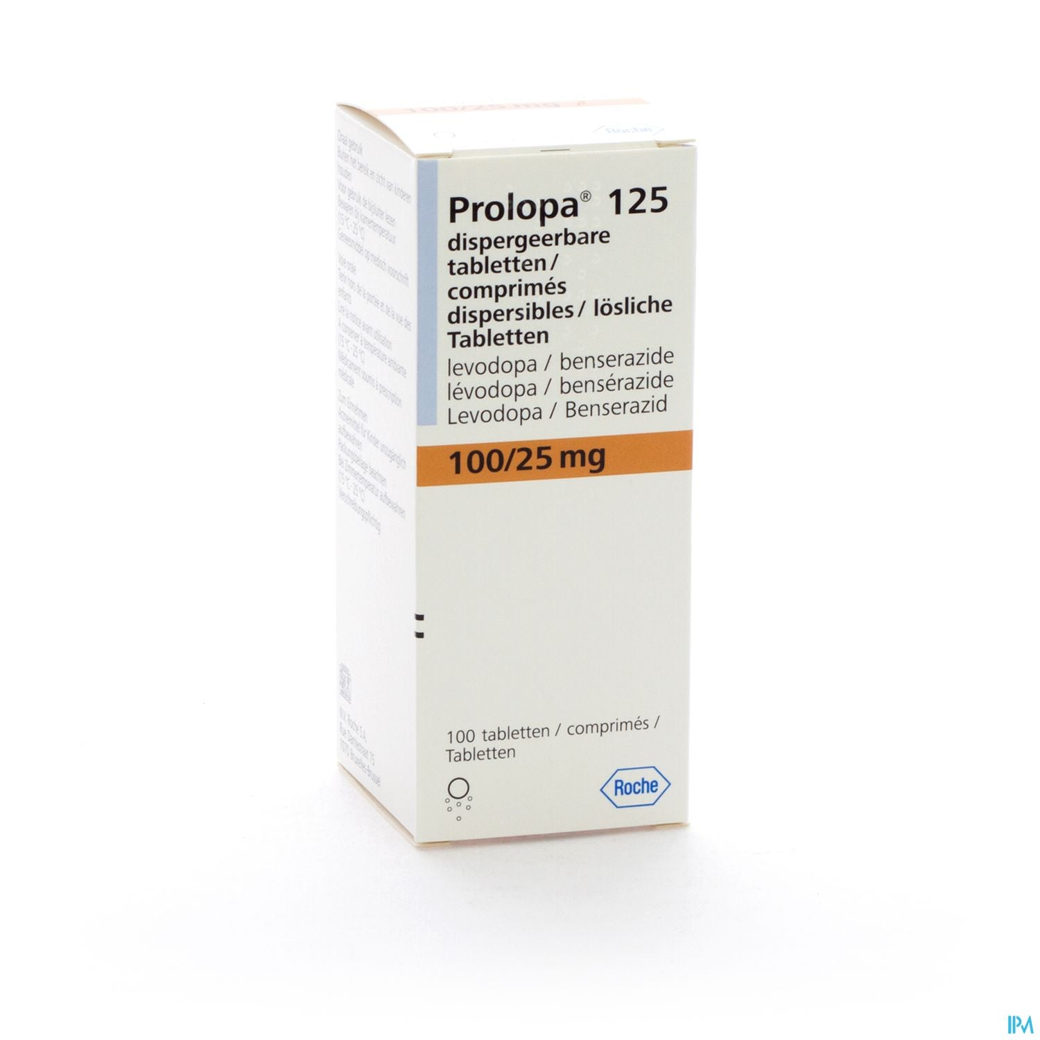 Prolopa 125 mg | 100 dispergeerbare tabletten | Parkinson – BENU