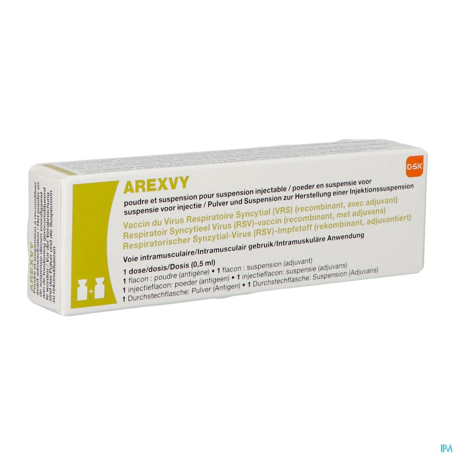 Arexvy 120 mcg | 1 injection de 0,5 ml | Vaccin contre le VRS – BENU