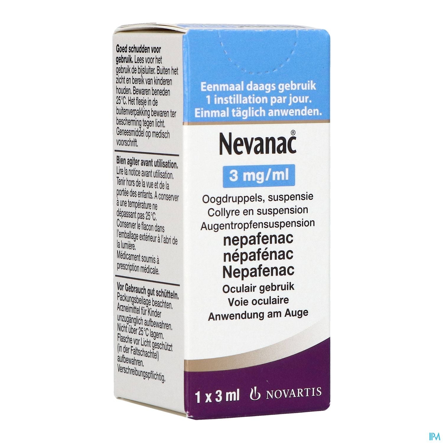 Nevanac 3mg/ml Susp Oogdruppels Fl Ovaal 1 X 3ml – BENU