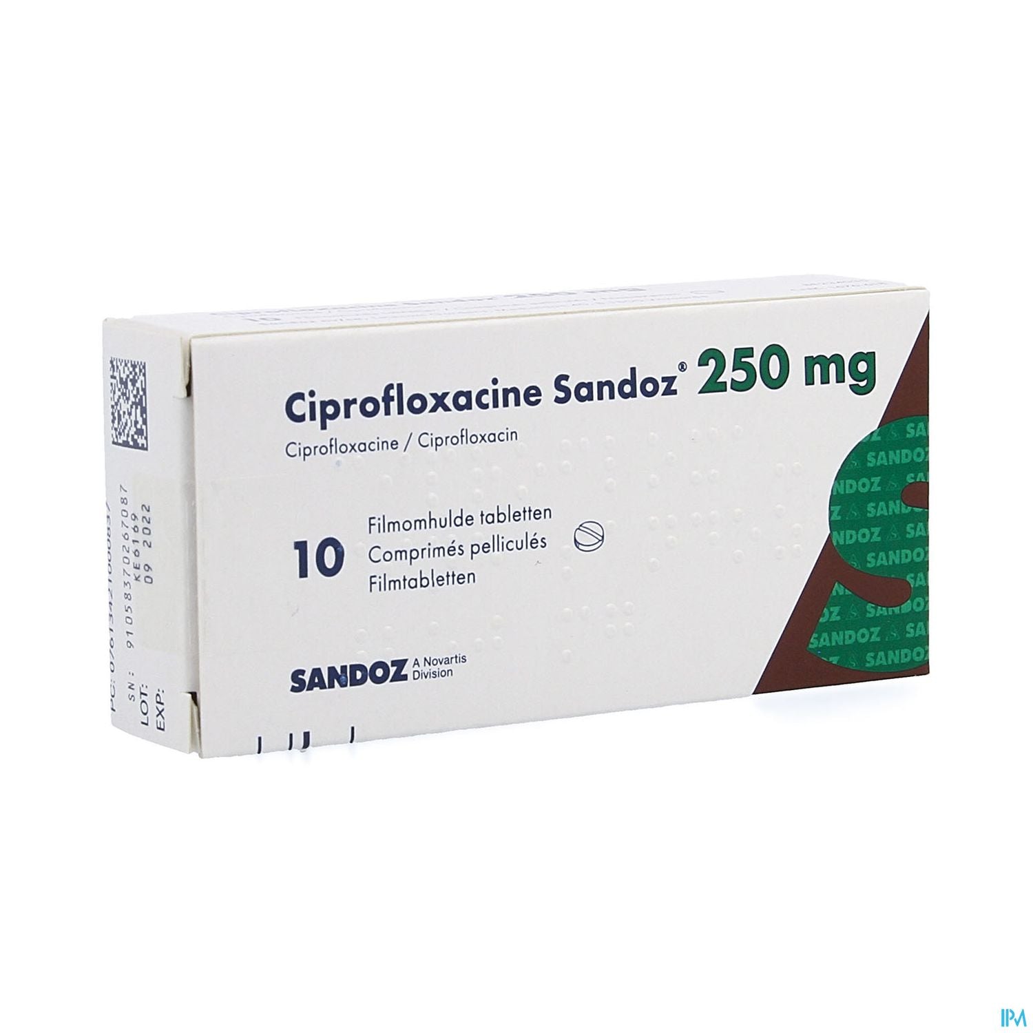 Ciprofloxacine Sandoz 250mg Tabl 10 New Sandoz – BENU