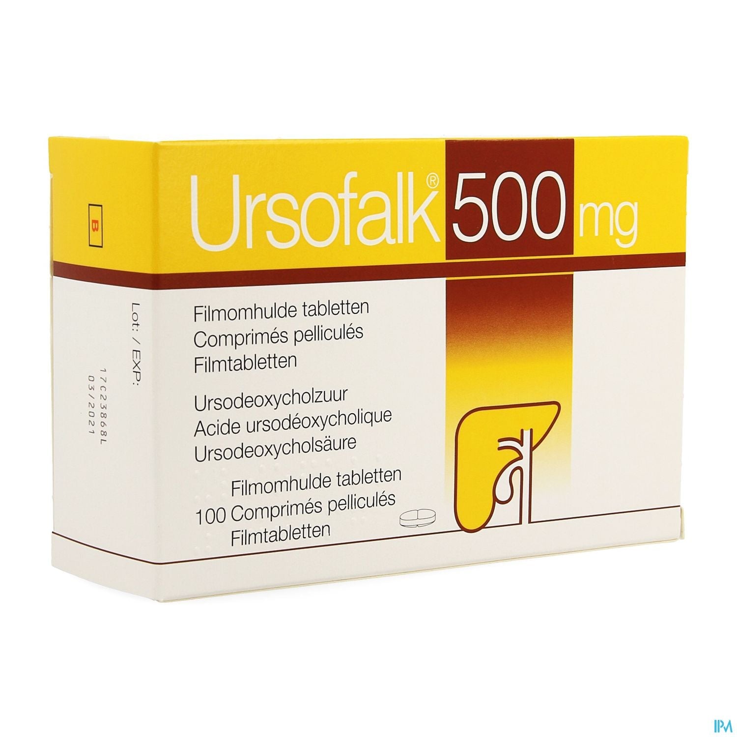 Ursofalk 500mg Comp Pell 100 X 500mg
