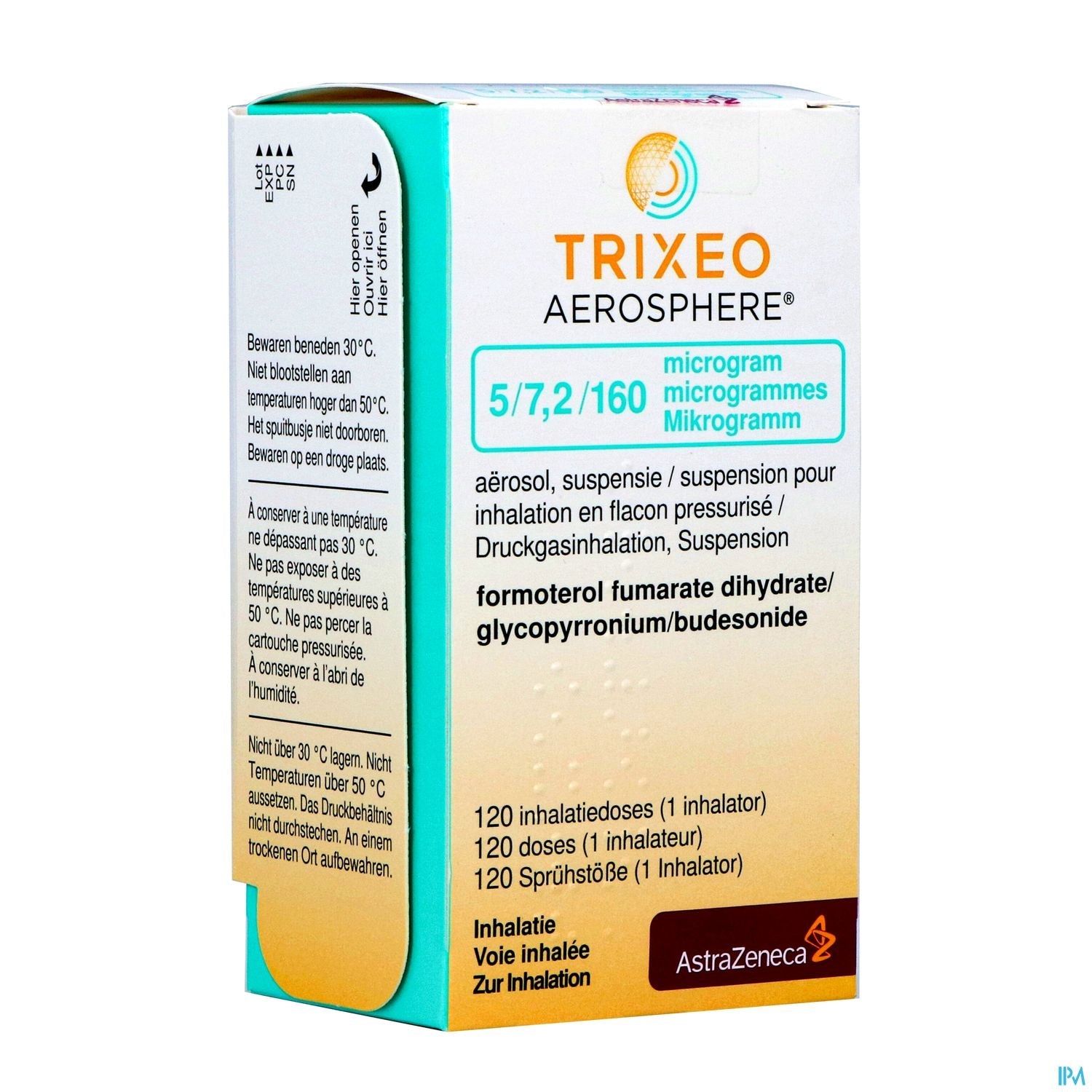 Trixeo Aerosphere 5/7,2/160mcg | 120 doses | Luchtwegen – BENU