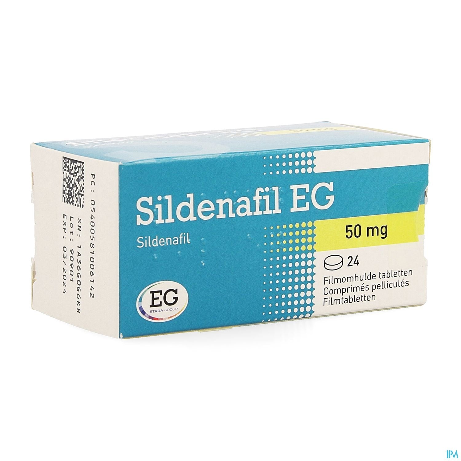 Sildenafil EG 50mg | 24 tabletten | Erectiestoornissen – BENU