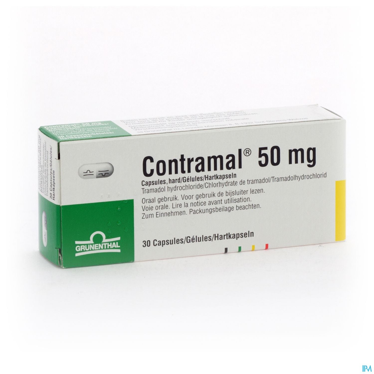 Contramal 50mg | 30 capsules | Pijnstiller – BENU